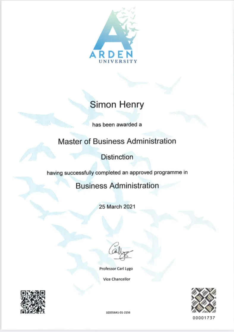 MBA - Masters Program in Strategic Management and Leadership – ARDEN ...